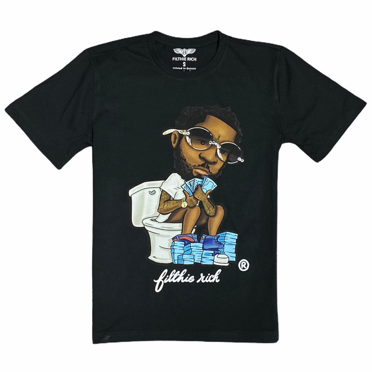 Filthie Rich Toilet Guy T Shirt (Black) – The Empire USA